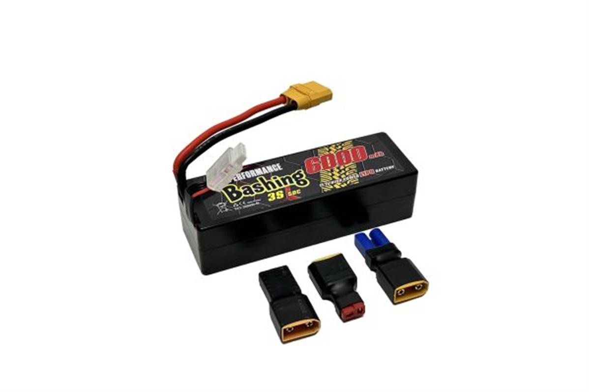 PP3-3S6000-M | Pink Bashing LiPo 3S 11.1V-6000-50C (Multi) 139x47x39mm 460g