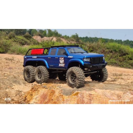 CRO90100099 | Cross-RC Crawler AT6 EMO 6x6 1/10 RTR Kit (bleu)